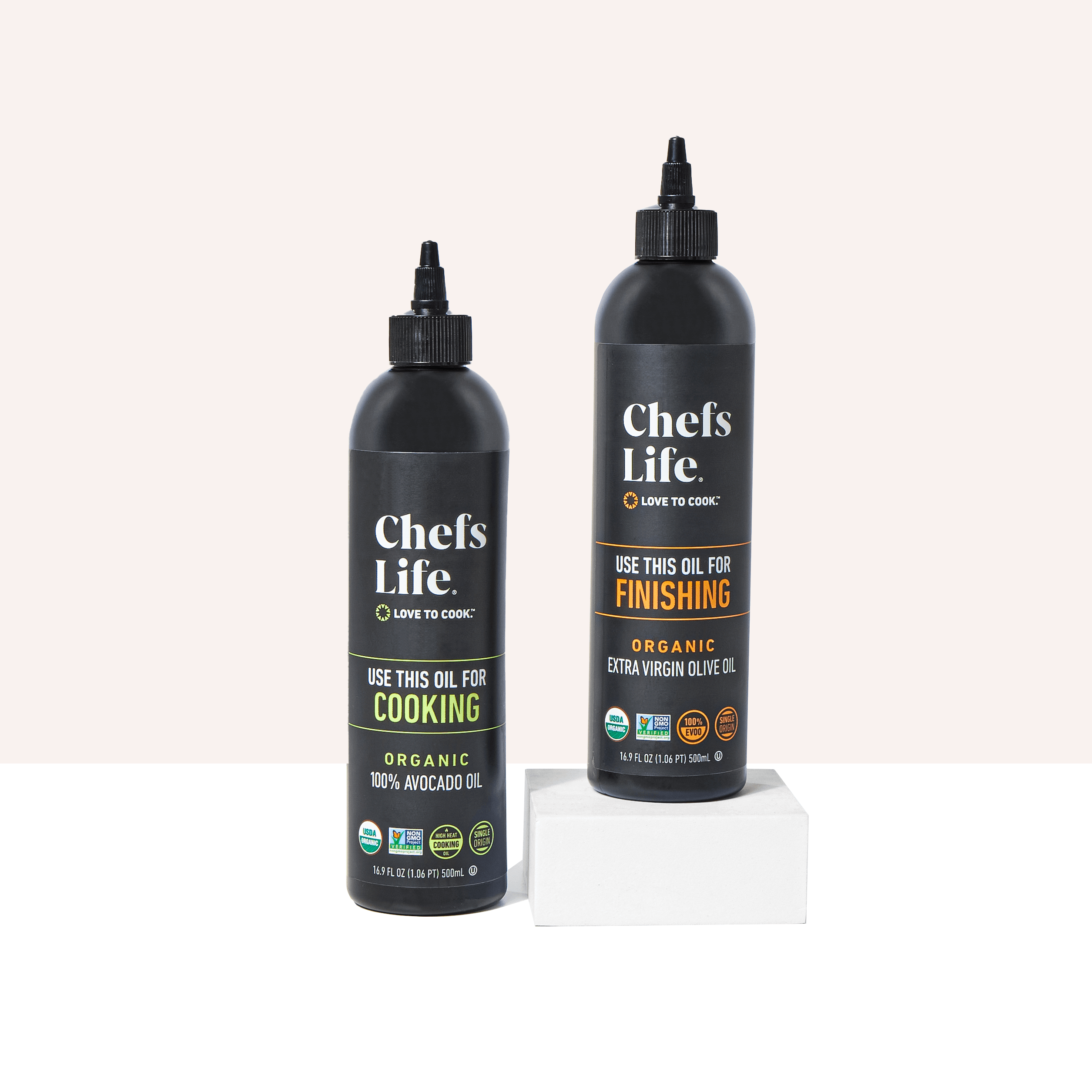 Organic Cooking & Finishing Oil Squeezable Duo – Chefs Life