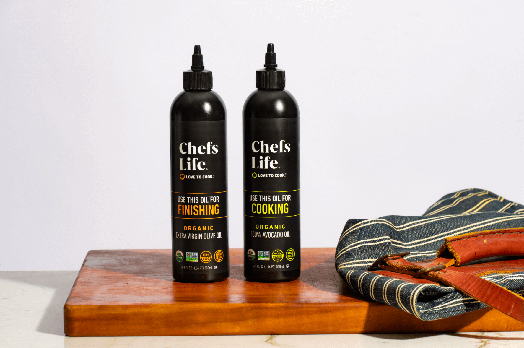Organic Cooking & Finishing Oil Squeezable Duo – Chefs Life